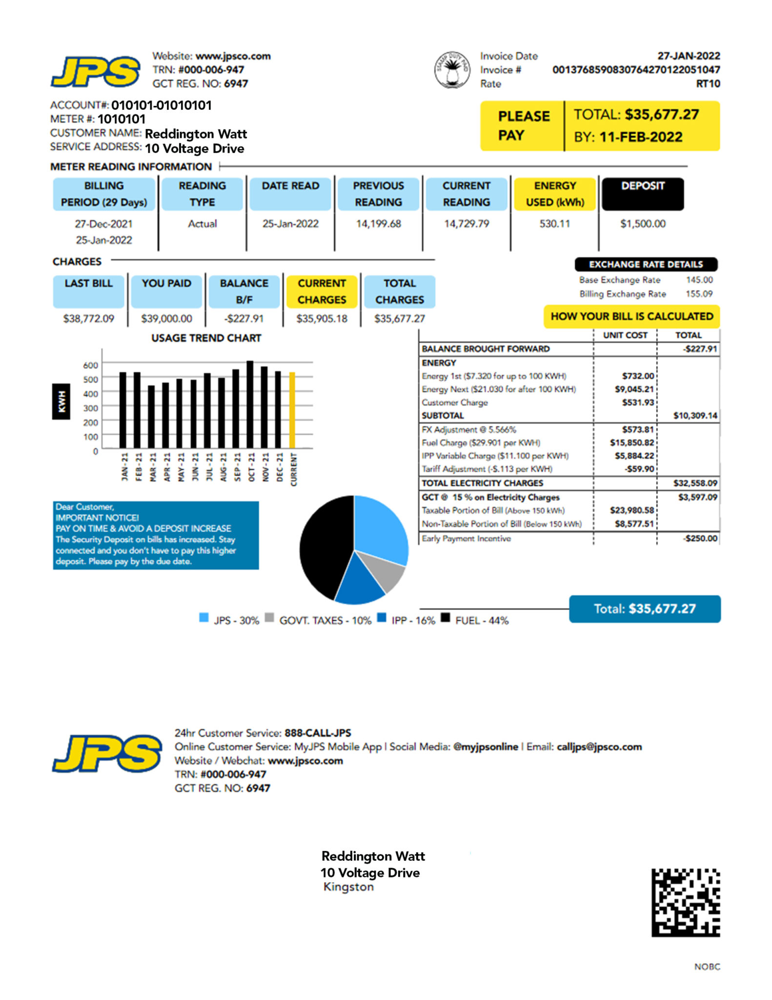 Virtual Tour of Your Bill - JPS